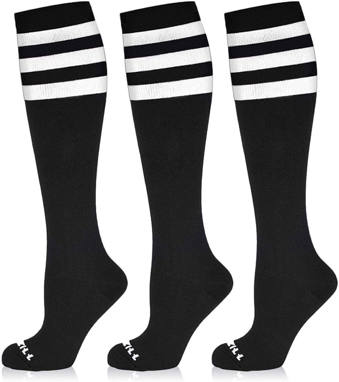 Swag Compression Socks (20-30mmHg) - [3-pairs] Stripes Black – NEWZILL